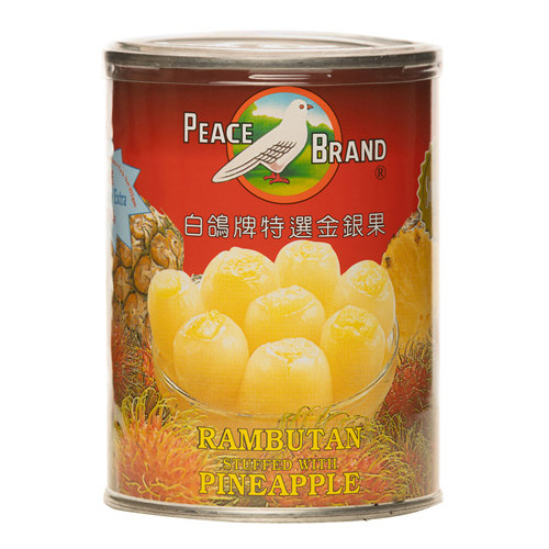 Peace Brand Rambutan Stuffed With Pineapple 白鸽牌红毛丹夹凤梨 – CHC PEACE